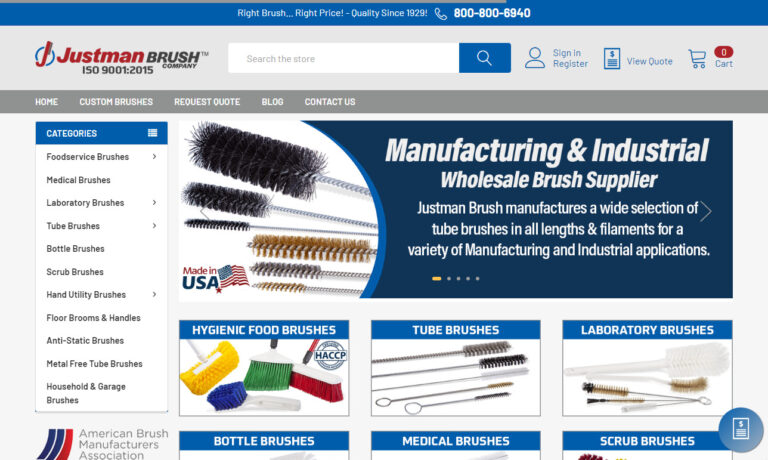 Justman Brush Company | Industrial Brush